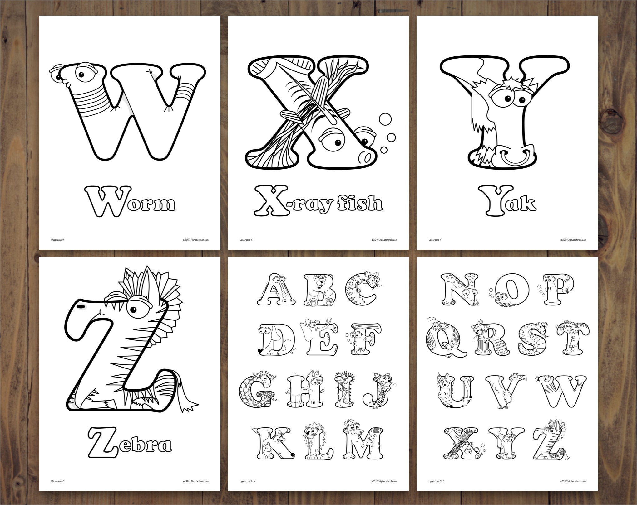 Alphabetimals™ Uppercase & Lowercase Babies! - 52+ Printable Aa-zz ...