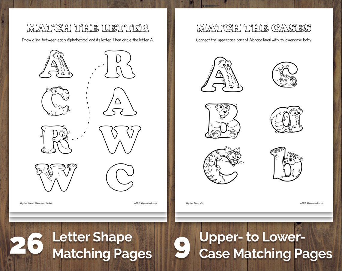 Alphabetimals™ HUGE Alphabet Fun Pack - 200+ Printable Animal ABC ...