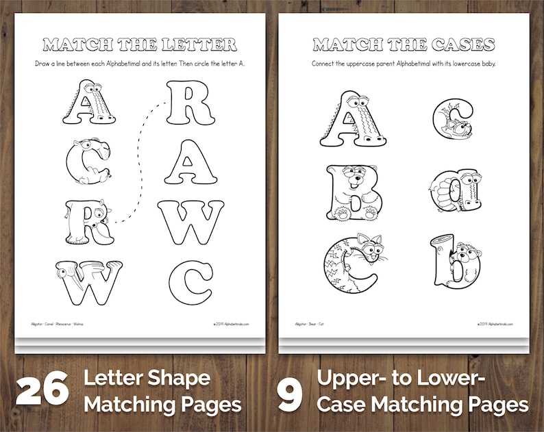 Alphabetimals™ HUGE Alphabet Fun Pack - 200+ Printable Animal ABC ...