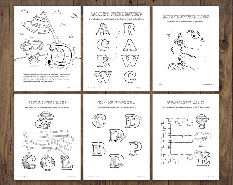 Alphabetimals™ Alphabet Fun Variety Pack - 26+ Printable Animal ABC ...
