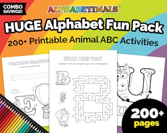 Alphabetimals™ Alphabet Fun Variety Pack - 26+ Printable Animal ABC ...