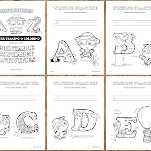 Alphabetimals™ Letter Tracing & Coloring – 26 Printable Animal ABC ...