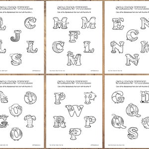 Alphabetimals™ Starting Letter Sounds – 26 Printable Animal ABC ...