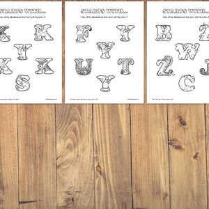 Alphabetimals™ Starting Letter Sounds – 26 Printable Animal ABC ...