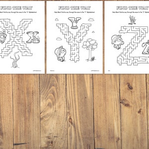 Alphabetimals™ Letter-shaped Mazes – 26 Printable Animal ABC Activities ...
