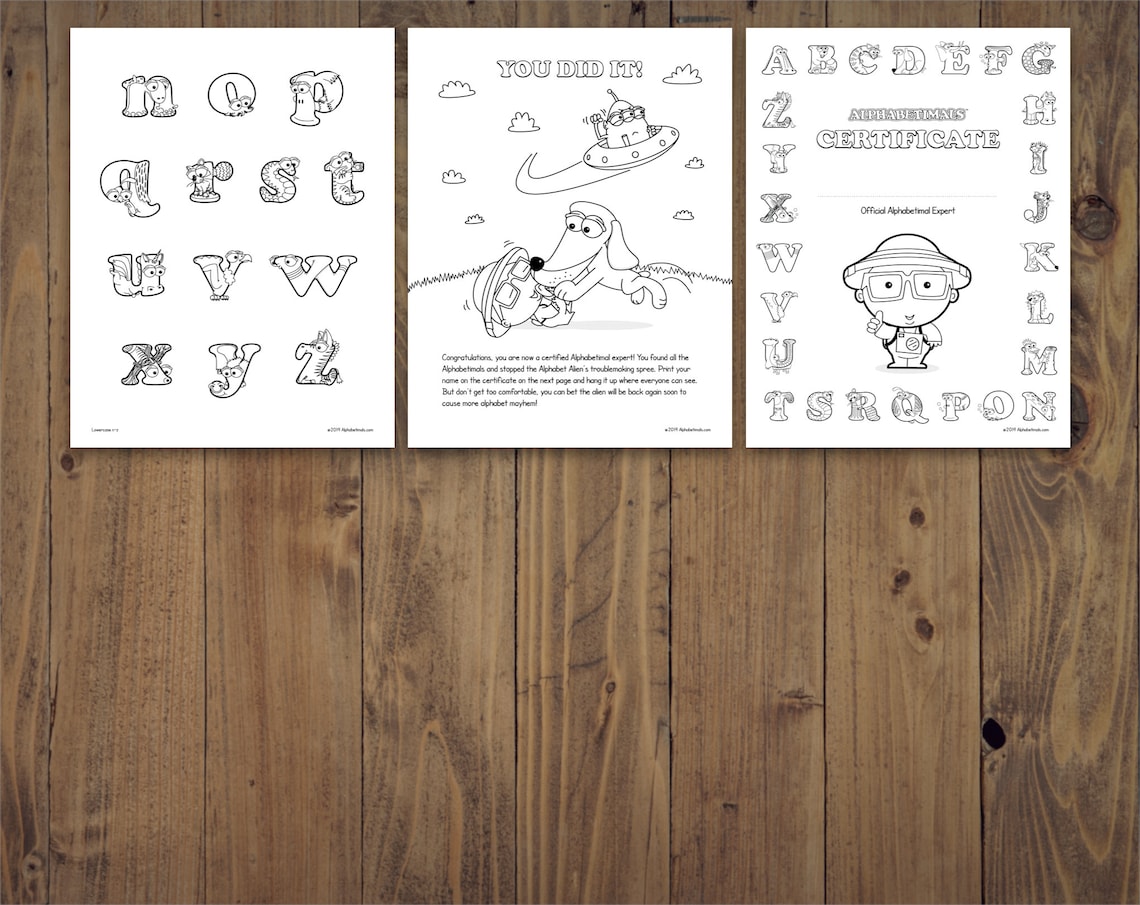 Alphabetimals™ Alphabet Fun Variety Pack 26 Printable Animal ABC ...