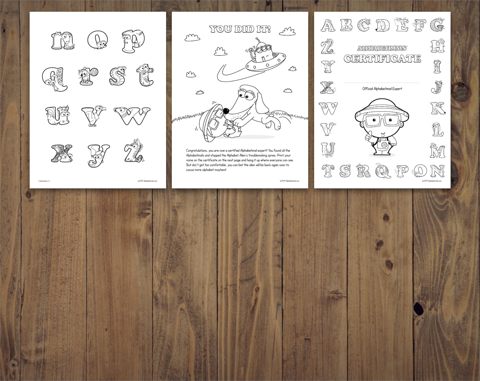 Alphabetimals™ Alphabet Fun Variety Pack - 26+ Printable Animal ABC ...