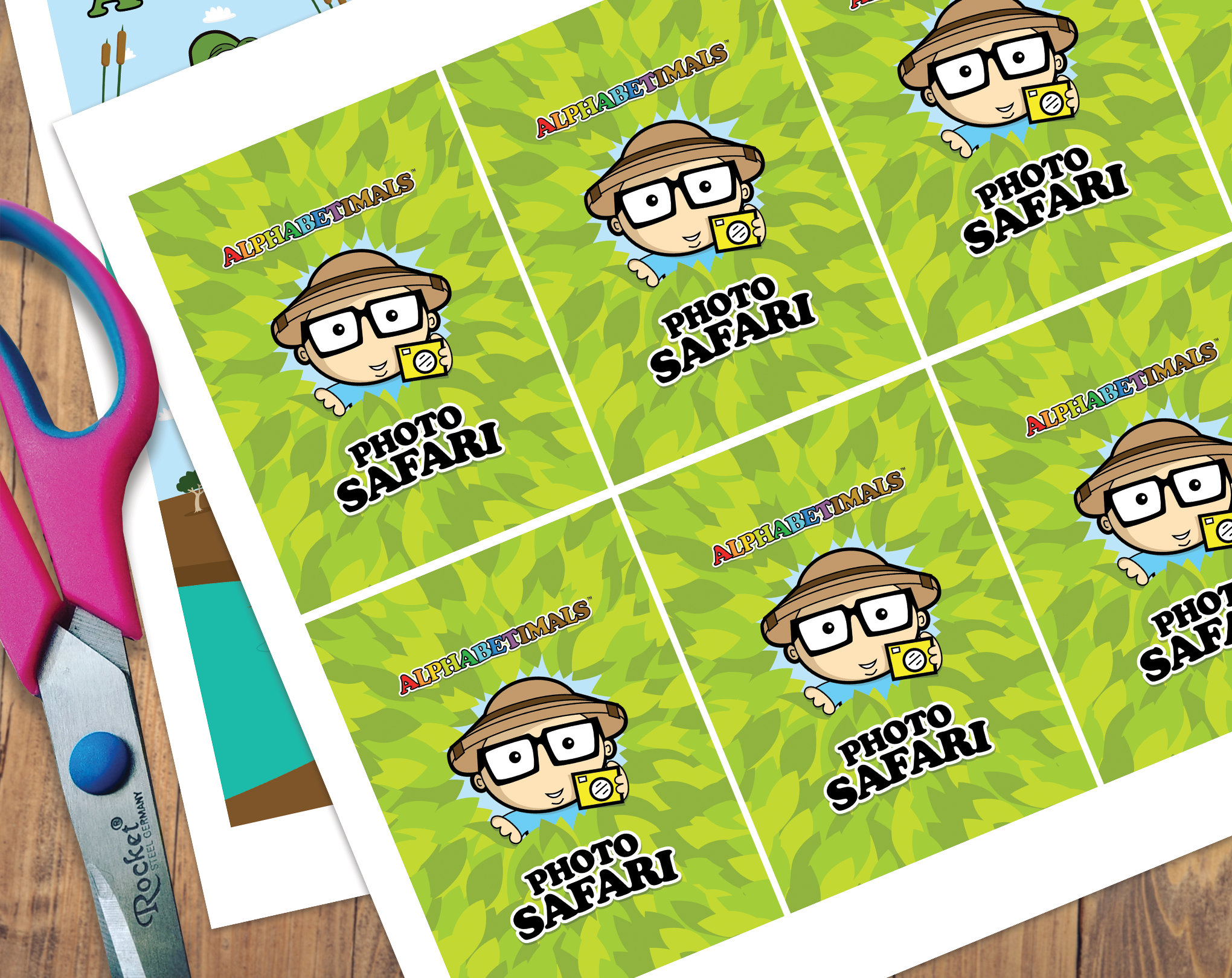 Alphabetimals™ Animal ABC Game Cards - A-Z Print & Cut Cards ...