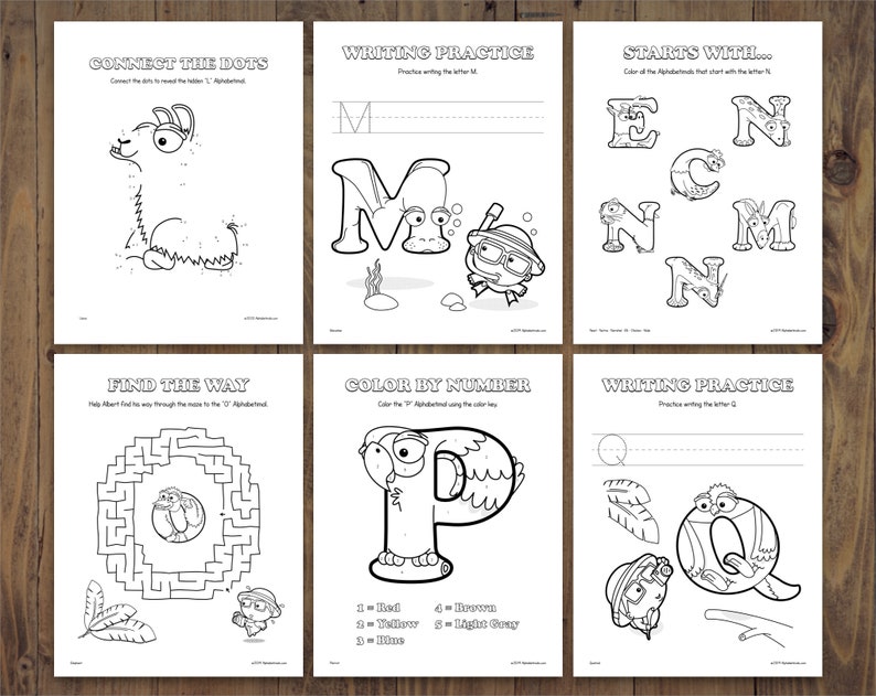 Alphabetimals™ Alphabet Fun Variety Pack - 26+ Printable Animal ABC ...