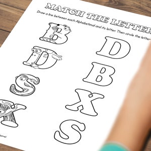 Alphabetimals™ Letter Shape Matching – 26 Printable Animal ABC ...