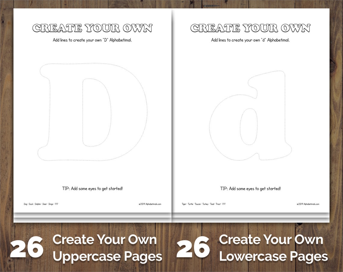 Alphabetimals™ HUGE Alphabet Fun Pack 200 Printable Animal ABC ...