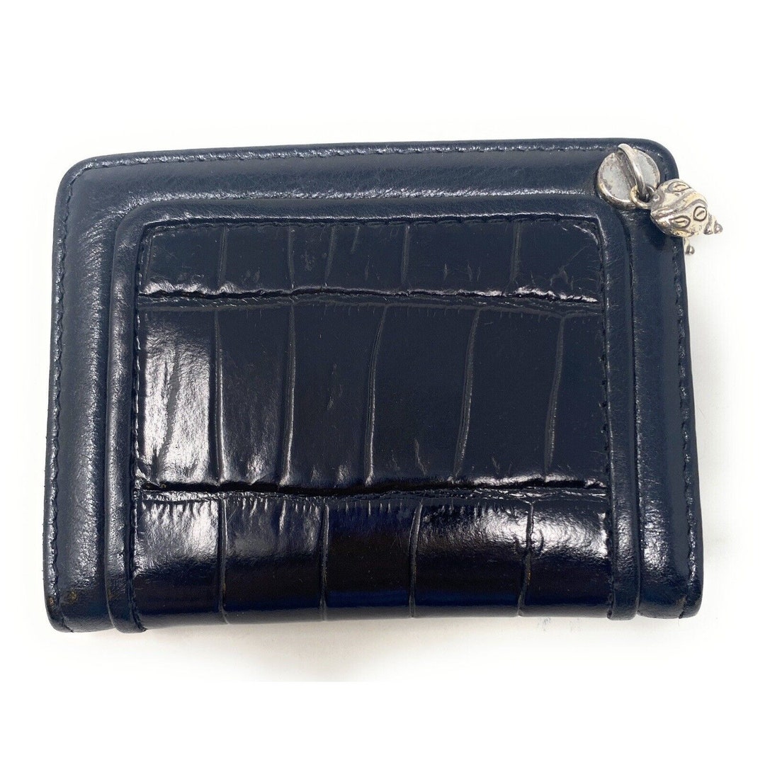 Brighton Brown Leather Pull Out Easy Accessible Credit Card Wallet ...