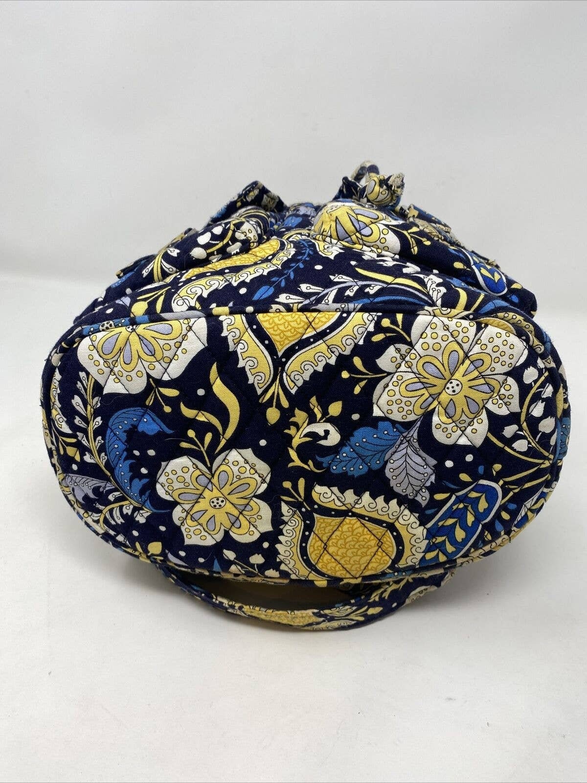 Vera Bradley "ellie Blue" Quick Draw Drawstring Tote Crossbody Bag and ...