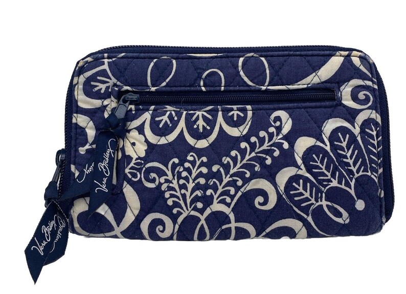 Vera Bradley Twirly Birds Navy Blue Wristlet Wallet Aprox. 7x4" - Etsy