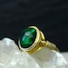 Green Crystal Ring Gold Rings Signet Ring Womens Gemstone Ring Roman ...