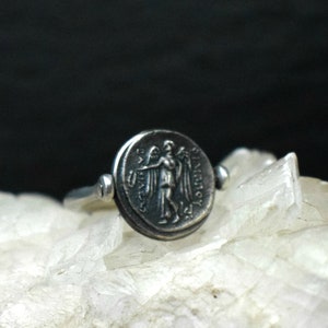 Philip V Ring Sterling Coin Ring Spinner Coin Ring Double Sided Flip ...