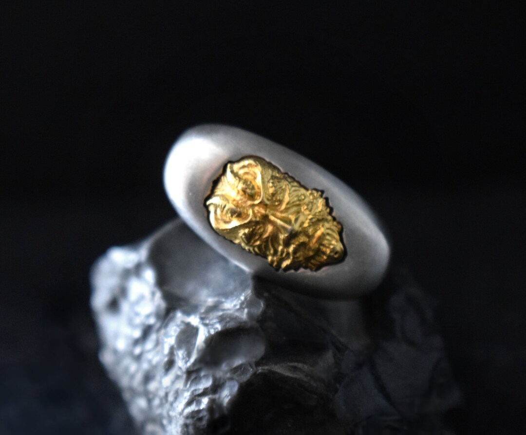 Mythology Ring, Man Signet Ring, Greek God Ring, Hunter Charm Ring ...