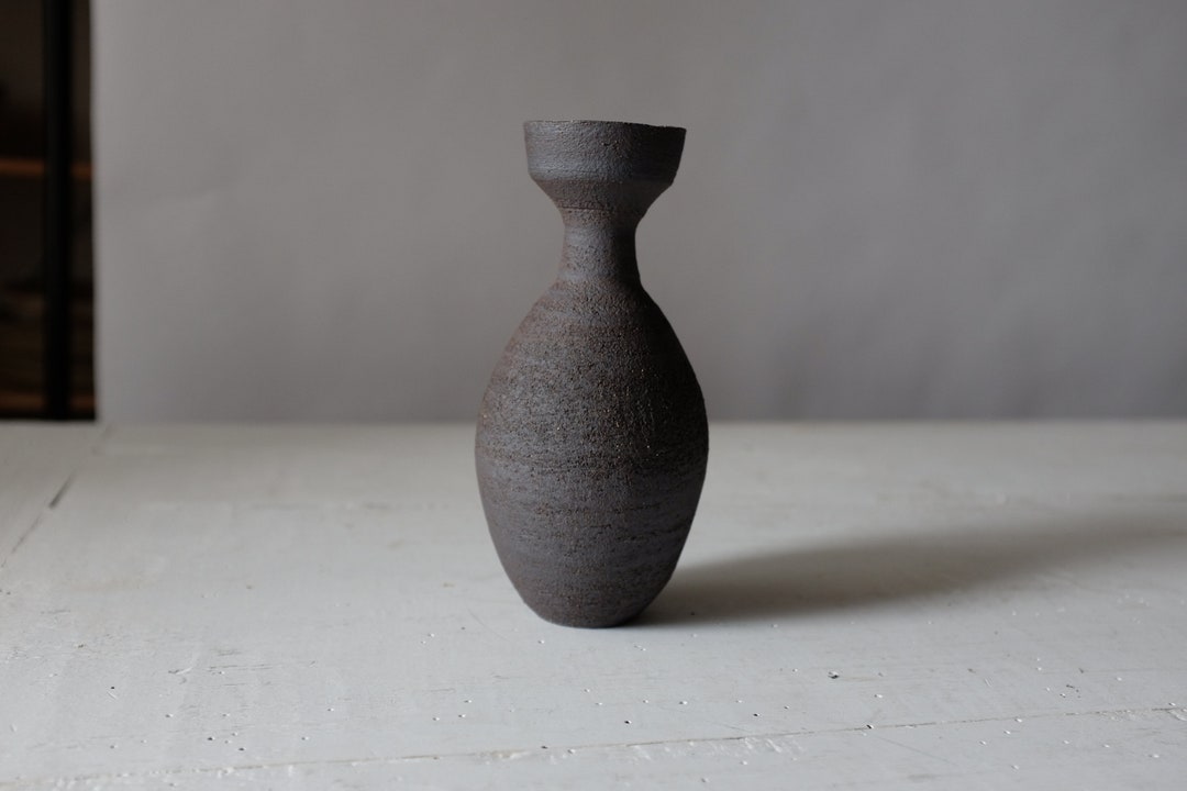 Handmade Pottery Bottle Vase, Stoneware Ceramic Vase, Handmade Flower ...