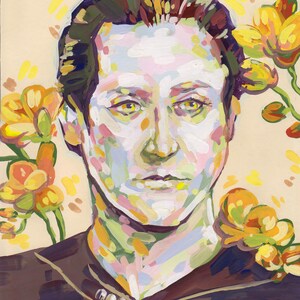 Custom Portrait Original Art Tempera Painting - Etsy