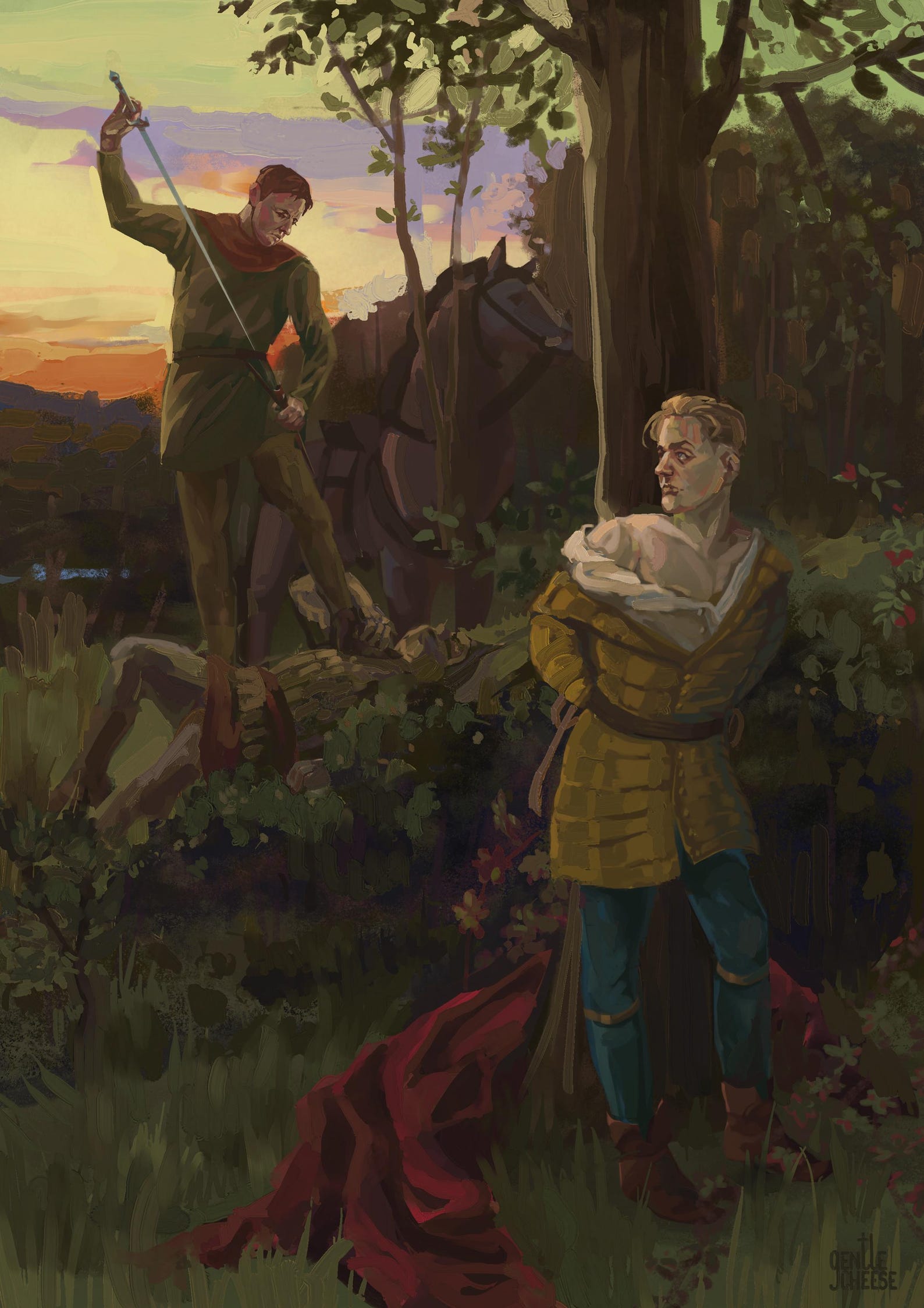 Chivalry - Hansry Illustration - Art Prints - Digital Painting [USA ...