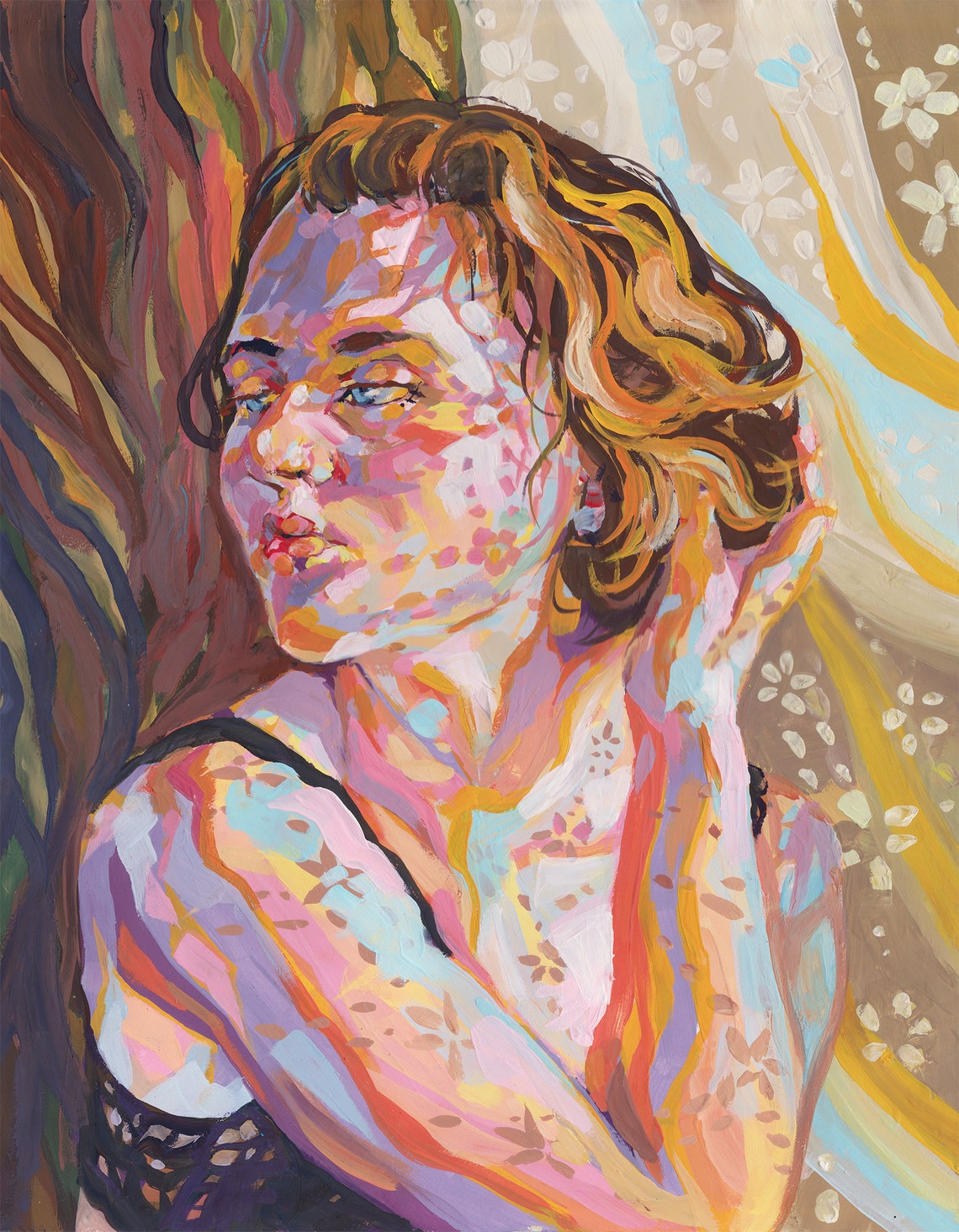 Custom Portrait Original Art Tempera Painting | Etsy