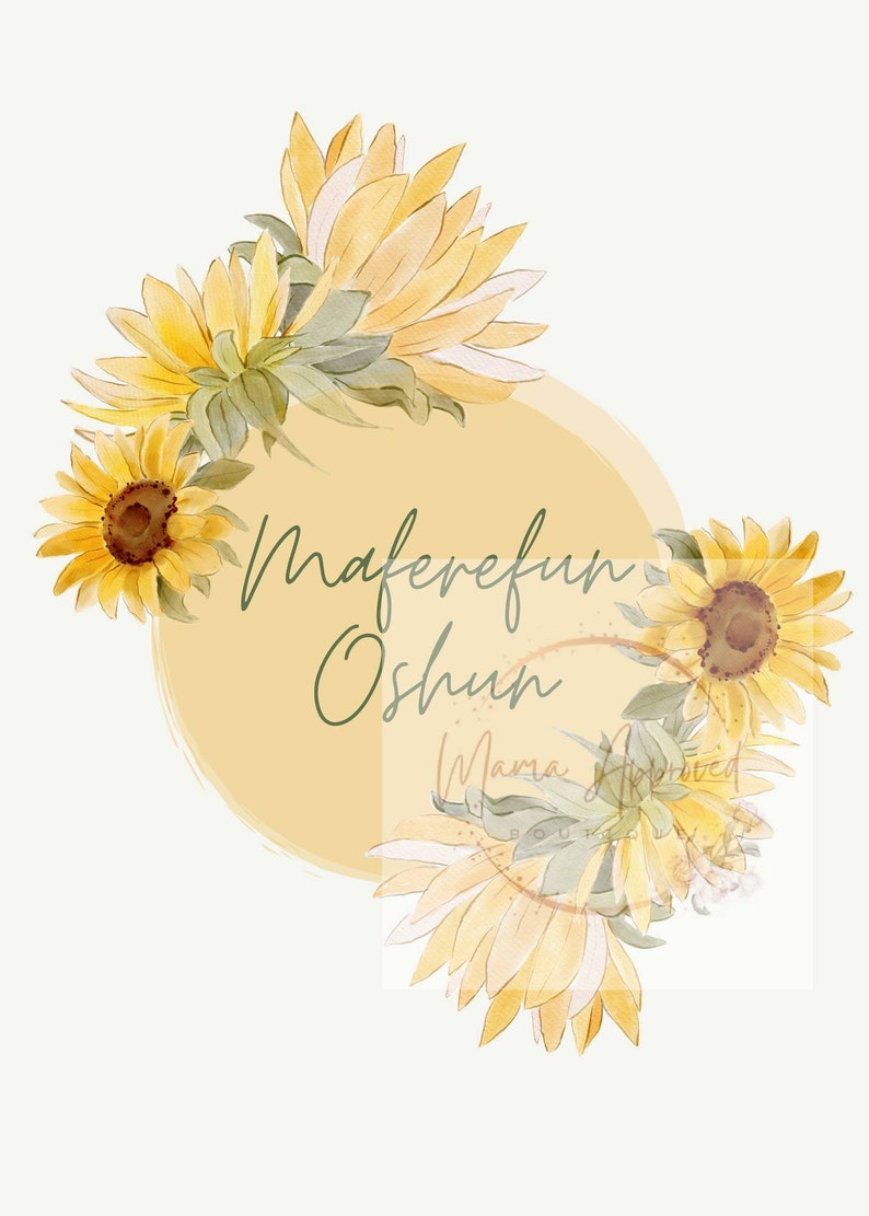 Maferefun Oshun / Orisha SVG PNG Archivo de descarga digital - Etsy España