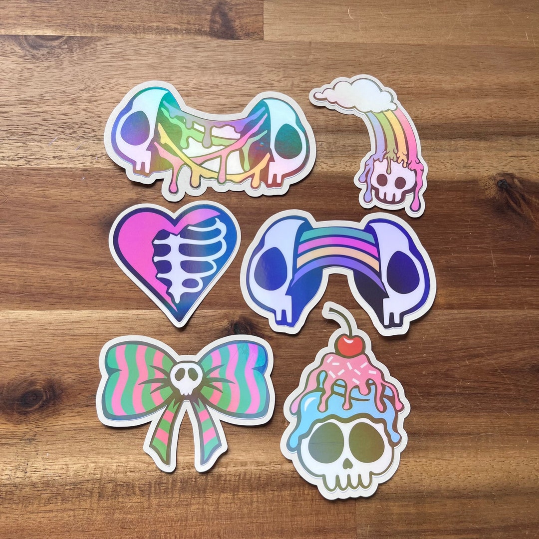 Waterproof Goth Girl Stickers Cute Goth Stickers Individual or Pack of ...