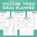 Youtube Channel Ideas Planner New Channel Planner & Checklist Printable ...