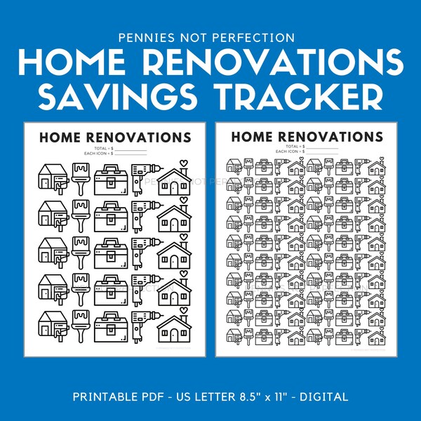Home Savings Tracker - Etsy
