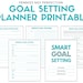 Goal Setting Planner | SMART Goal Planner | Goal Tracker Printable ...