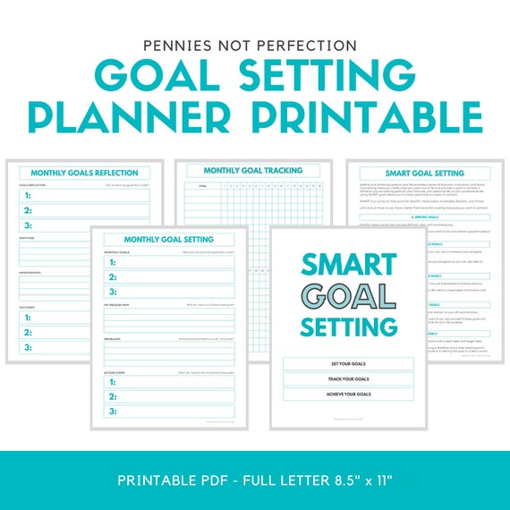 Goal Setting Planner SMART Goal Planner Goal Tracker | Etsy