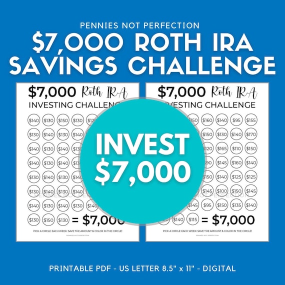 Money Saving Planner 7K Savings Challenge 7000 Dollar Emergency Fund ...