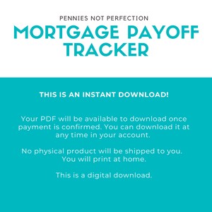 Mortgage Payoff Tracker Printable | Home Debt Visual (PDF) - Etsy