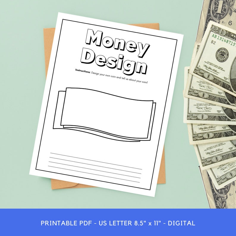 Printable Money Coloring Sheets, Kids Money Coloring Pages, Coloring ...