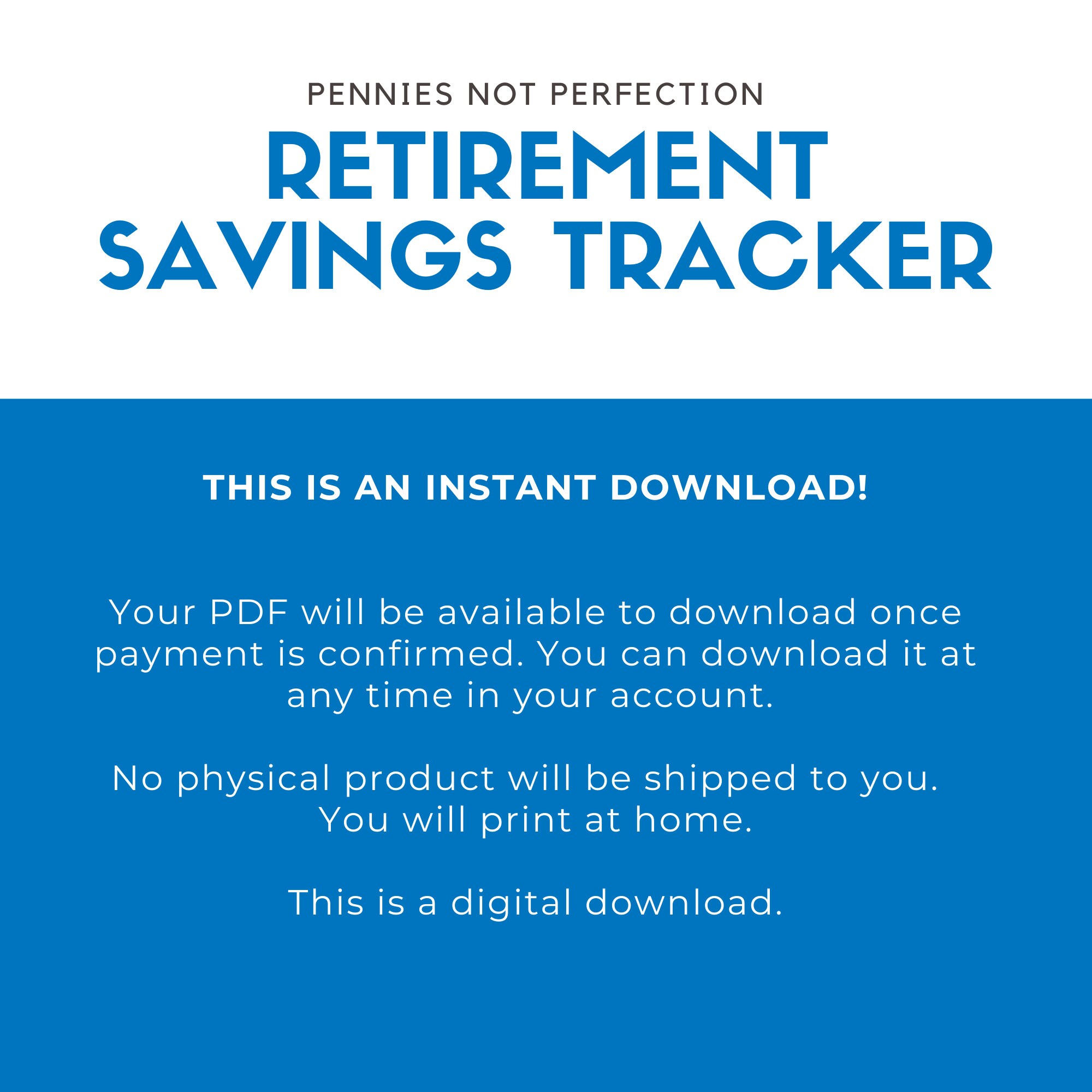 Retirement Savings Tracker Printables Bundle | 401K Roth IRA Retirement ...