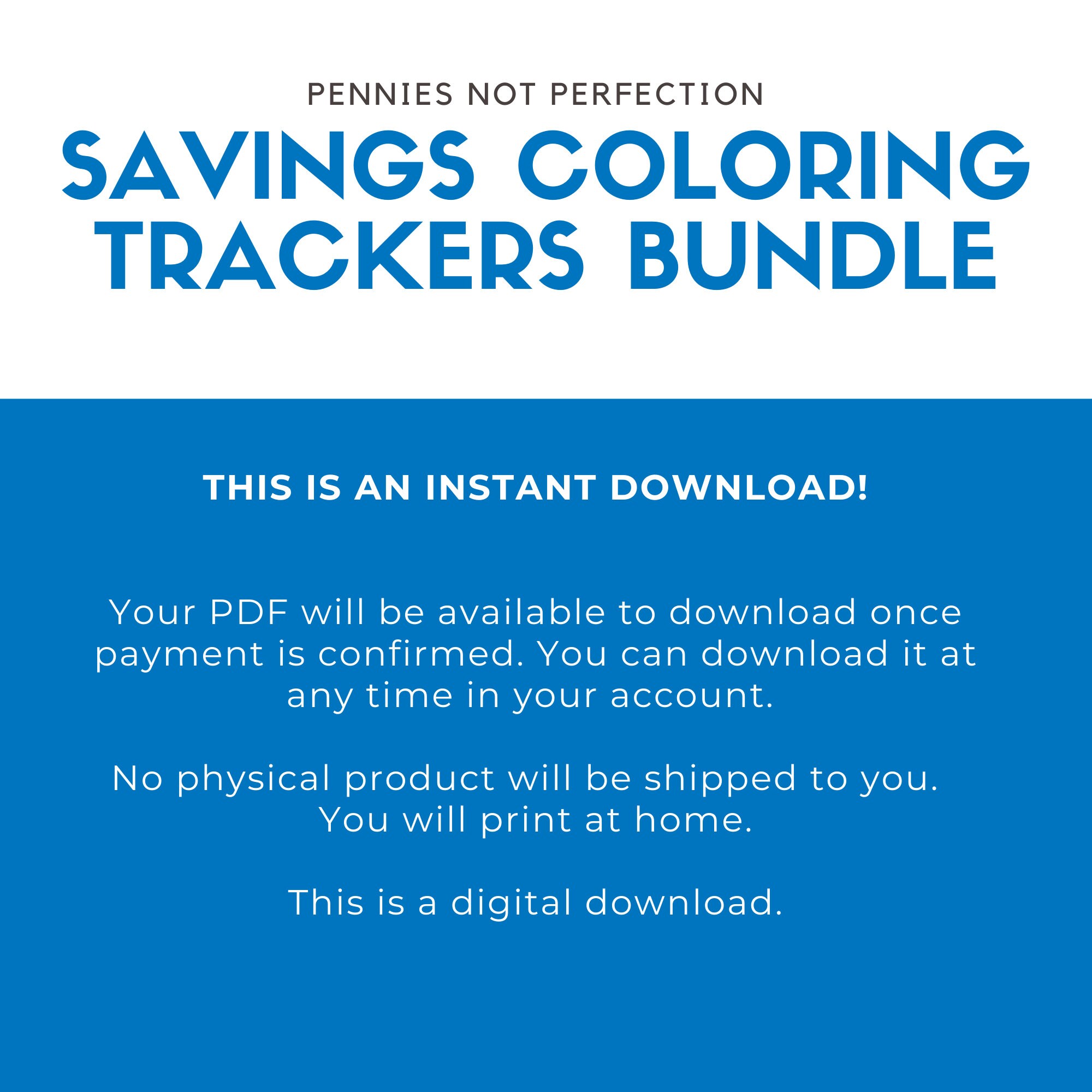 Saving Tracker Bundle, Savings Tracker Coloring Sheets, Savings Tracker ...