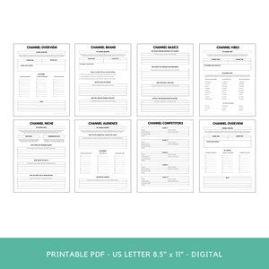 Youtube Channel Ideas Planner | New Channel Planner & Checklist ...