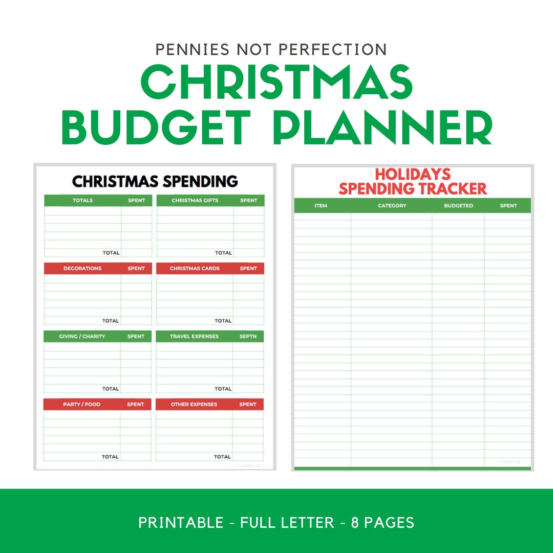 Christmas Budget & Savings Printable Bundle | Christmas Budget ...