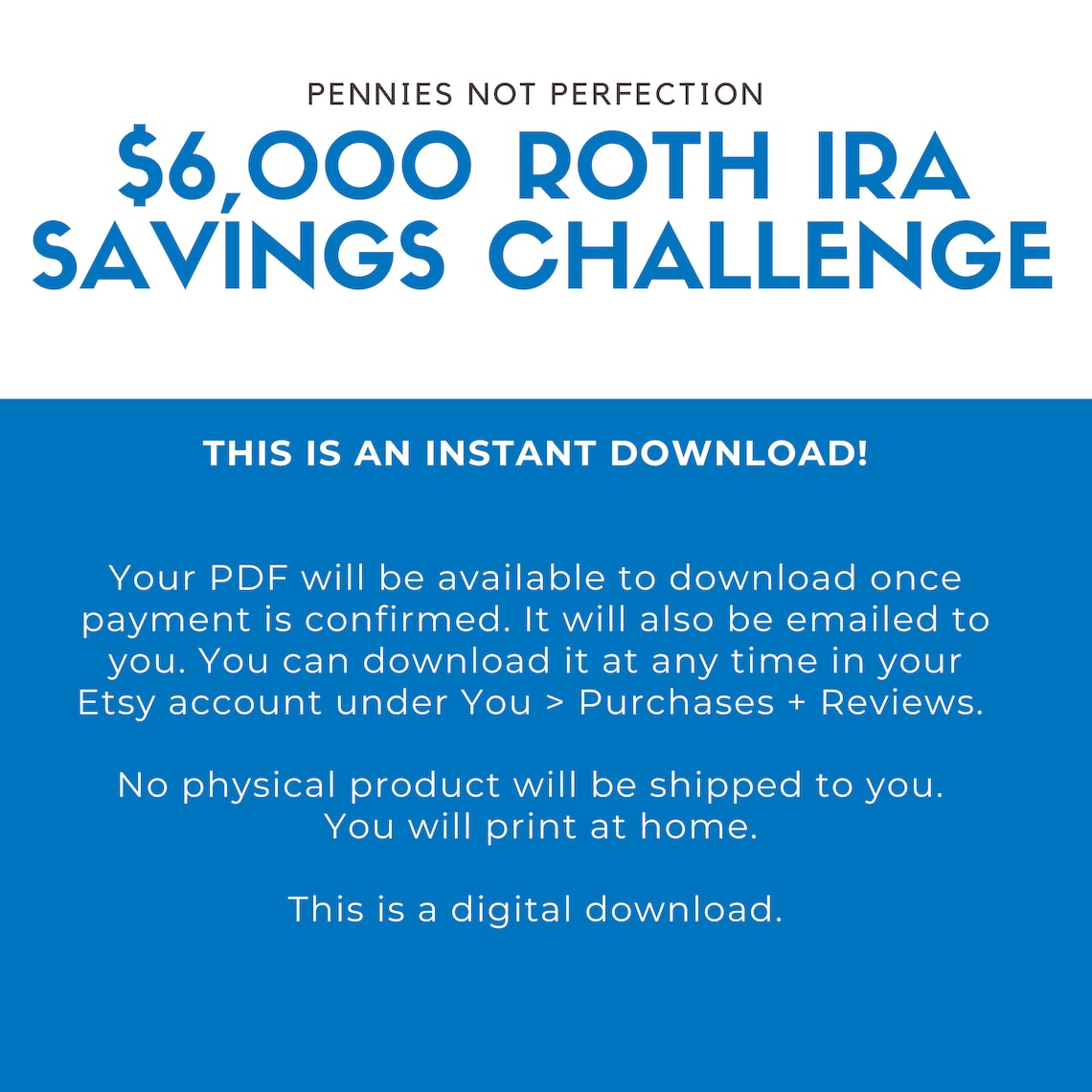 Save 6,000 Dollars Roth IRA in One Year | Roth IRA Investing Challenge ...