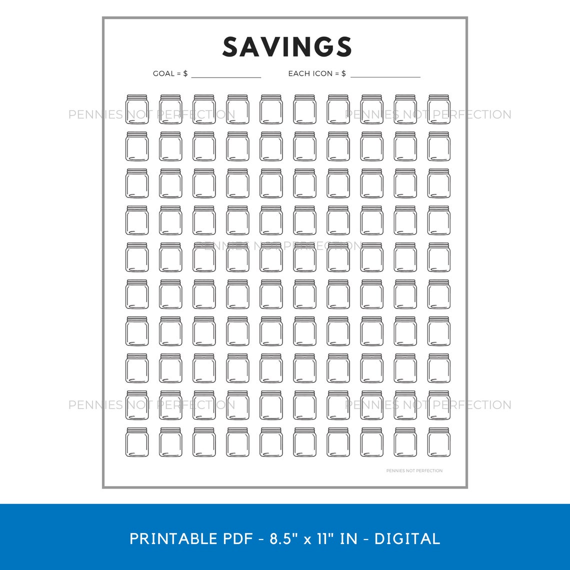 Saving Tracker Bundle Savings Tracker Coloring Sheets - Etsy