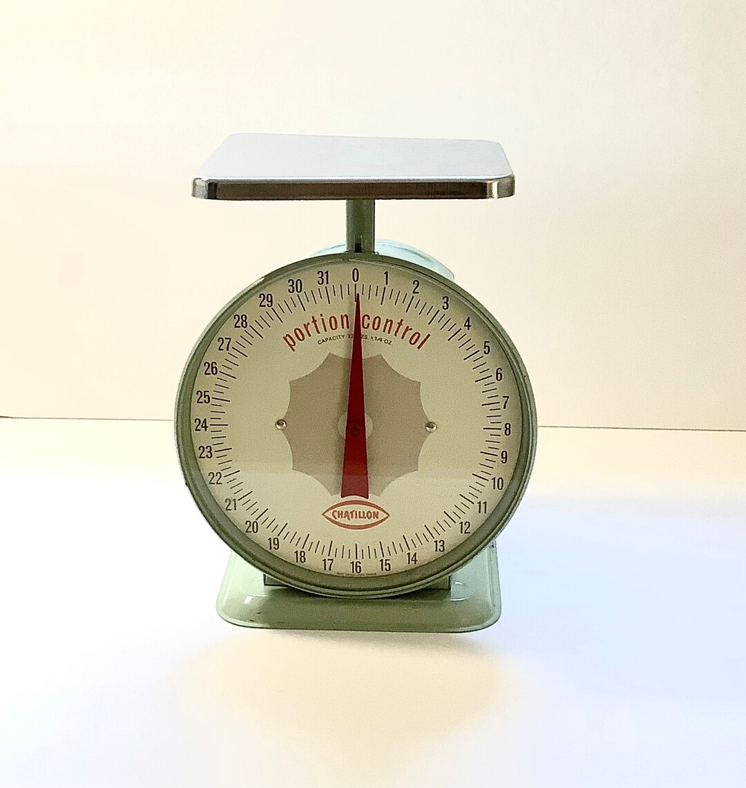 Vintage Green Kitchen Scale,chatillon Light Green Scale, Portion ...
