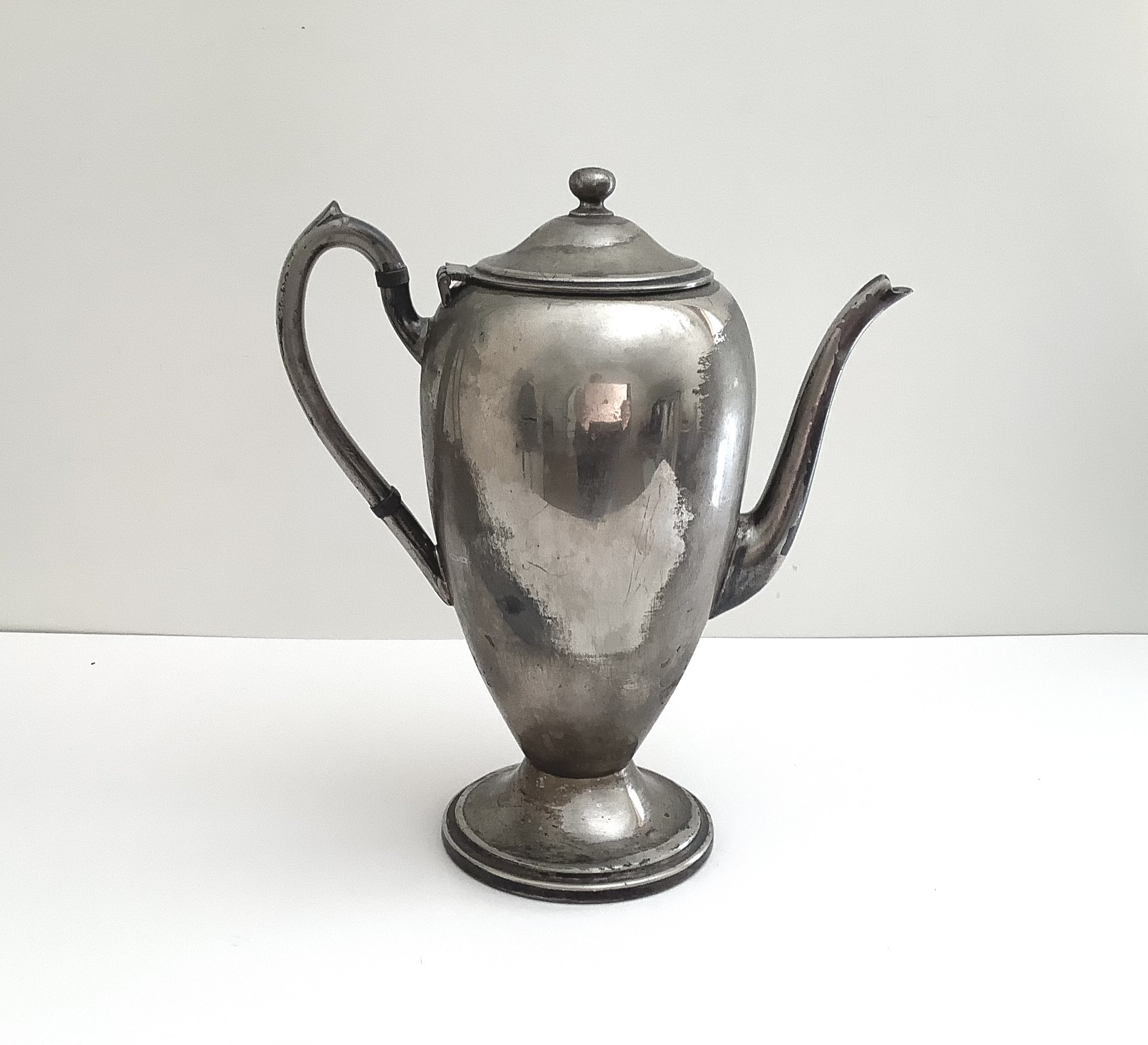 Antique Gotham Silver on Copper Teapot, Nice Patina Dining Decor - Etsy