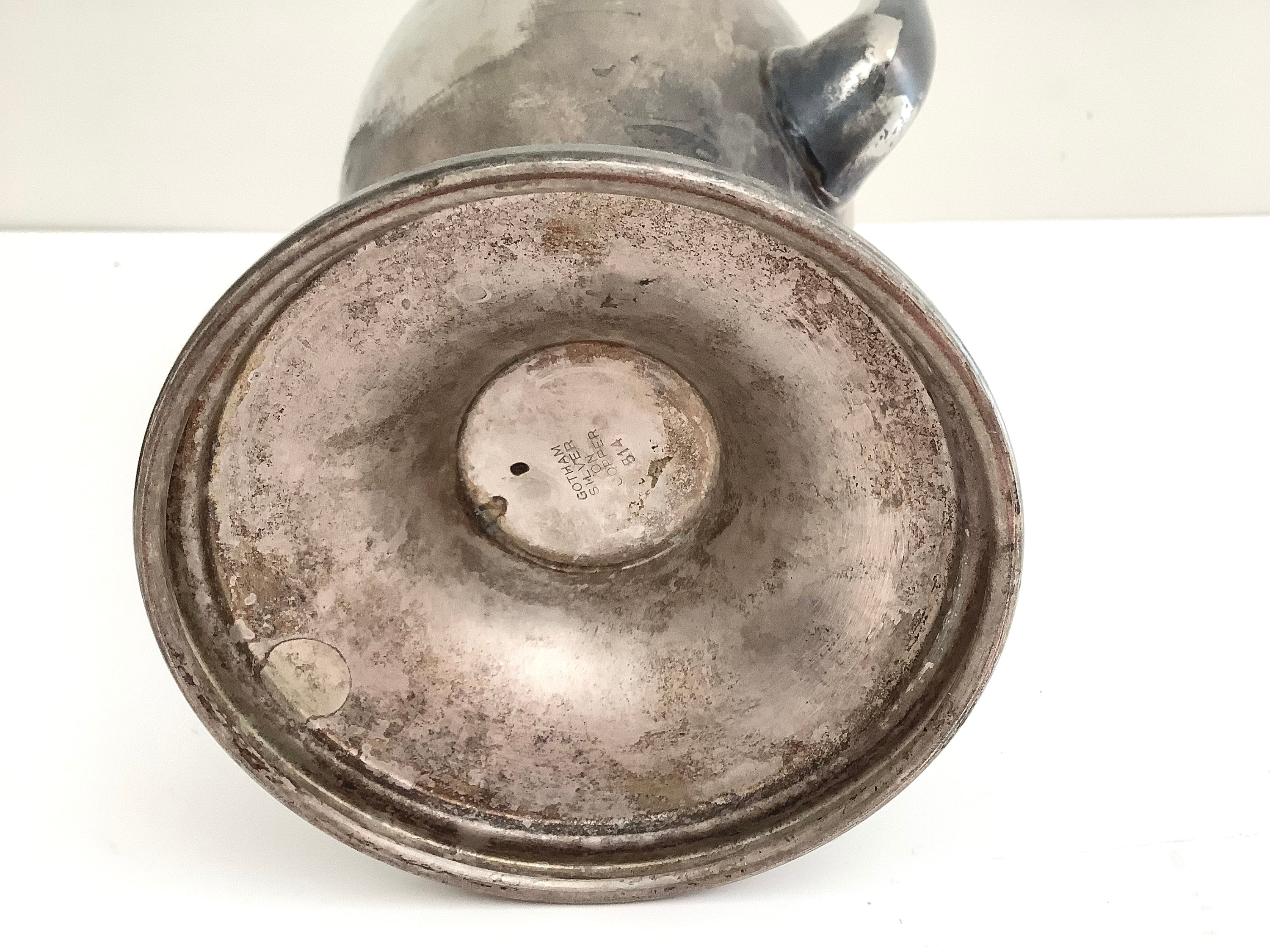 Antique Gotham Silver on Copper Teapot, Nice Patina Dining Decor - Etsy