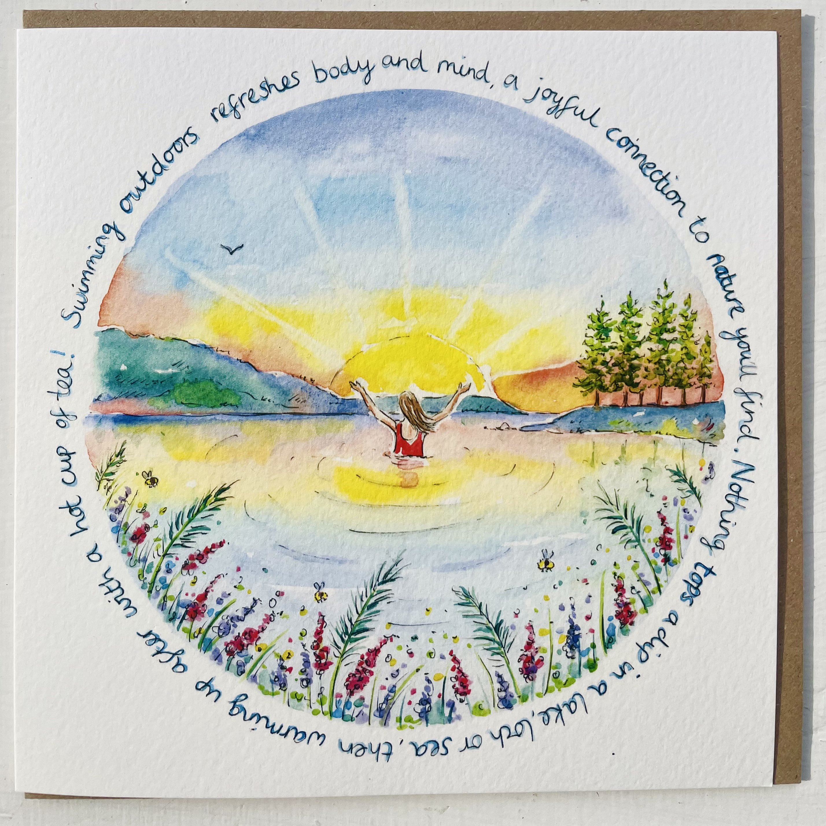 Wild Swimming Card - Etsy
