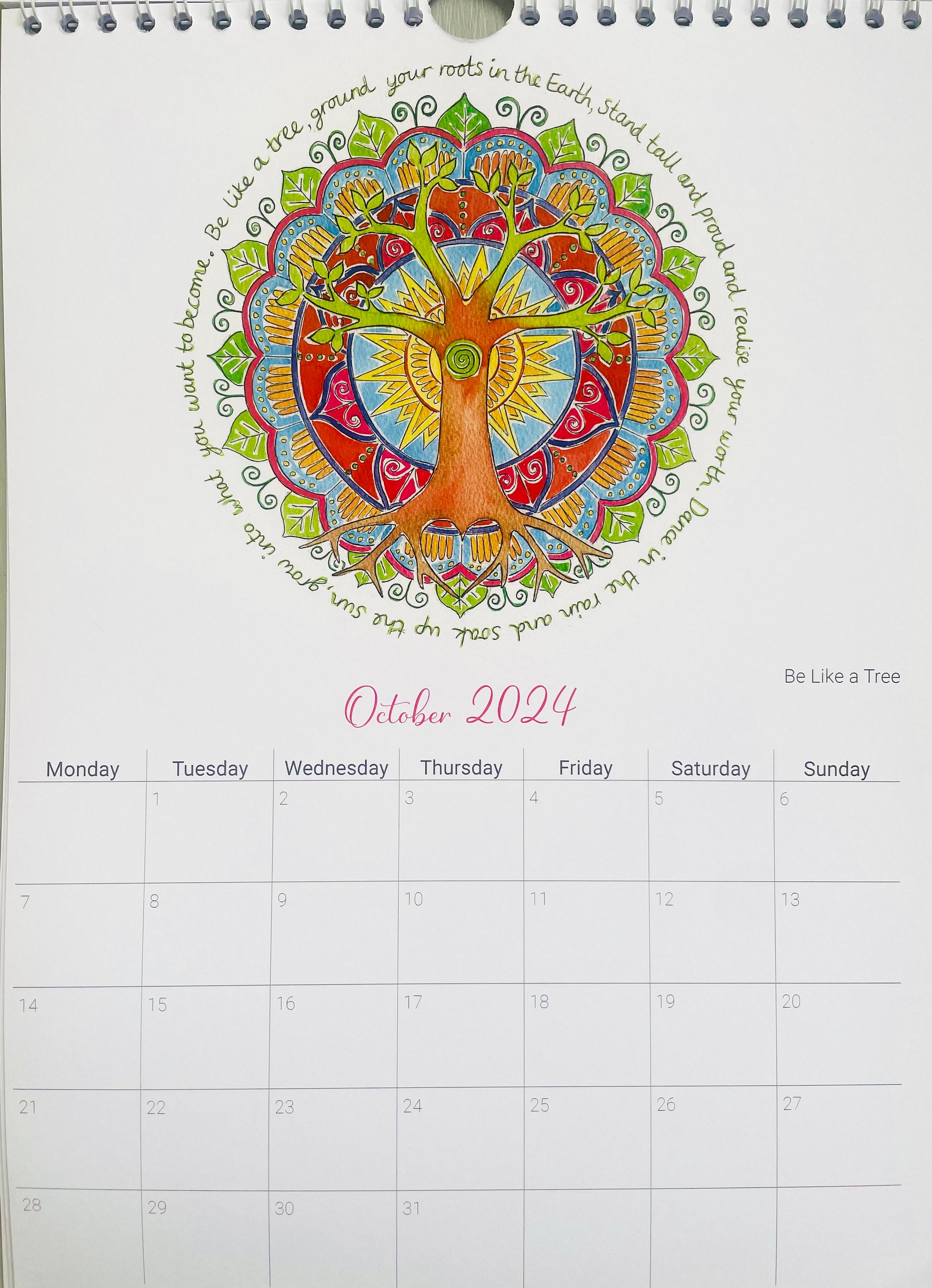 SOLD OUT 2024 Mindful Mandala Calendar by Janine Drayson - Etsy