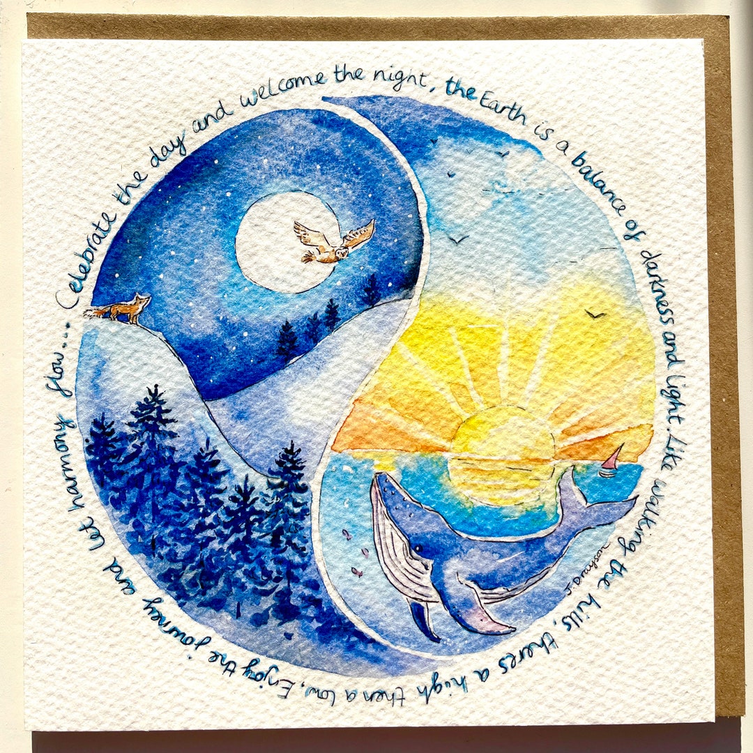 Perfect Balance, Mindful Mandala Card - Etsy UK