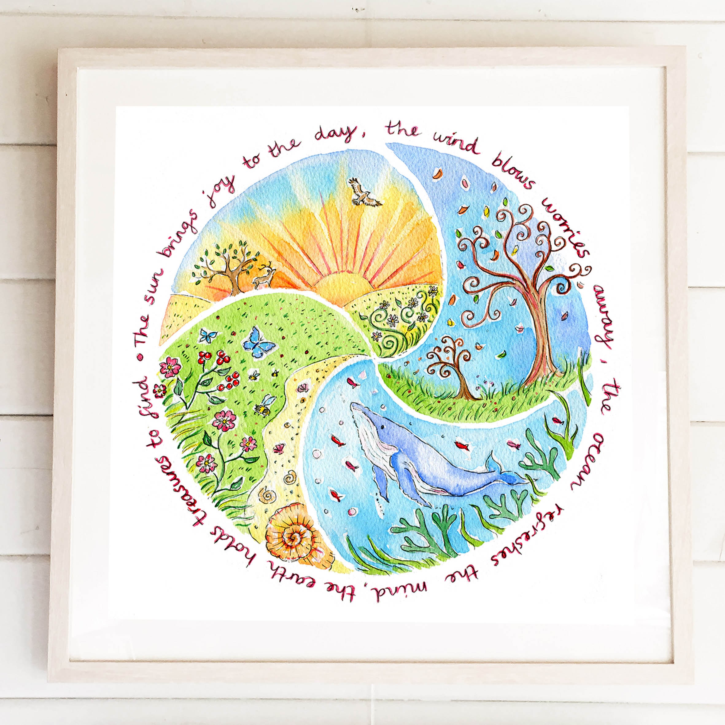 Elements of Nature Art Print by Janine Drayson - Etsy