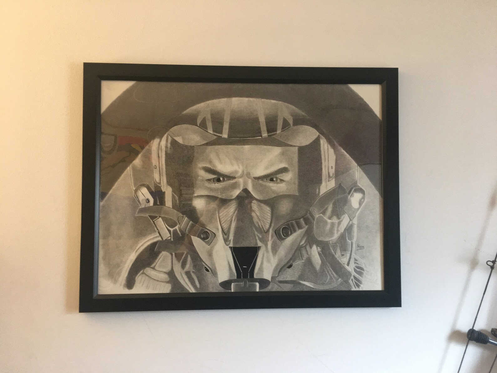 Top Gun Maverick Drawing Tom Cruise Drawing Pilot Drawing | Etsy