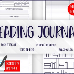 Digital Reading Planner Journal for Goodnotes Notability Digital ...