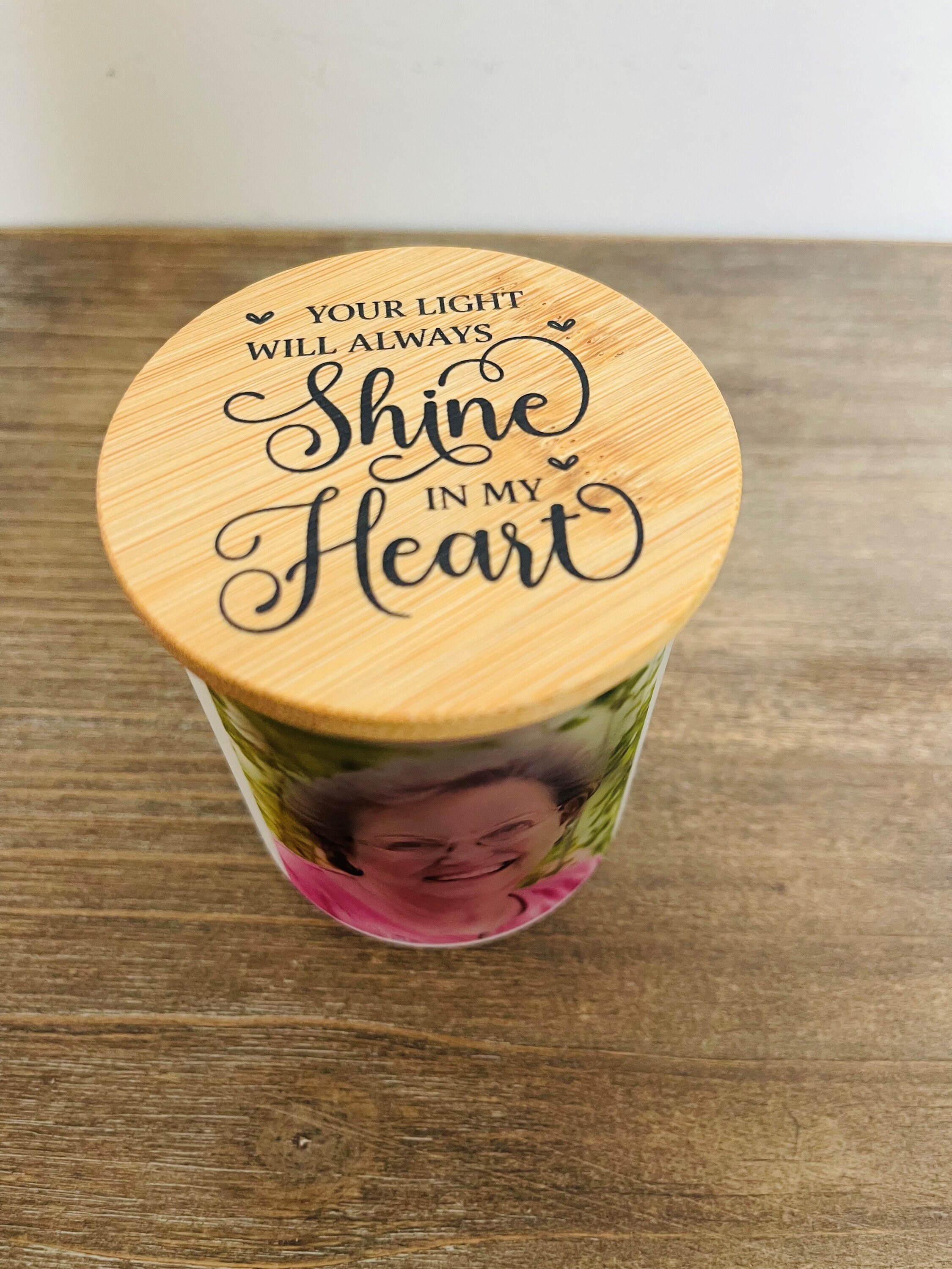 Memorial Photo Candle Jar Memorial Gift Remembrance Gifts Personalized ...